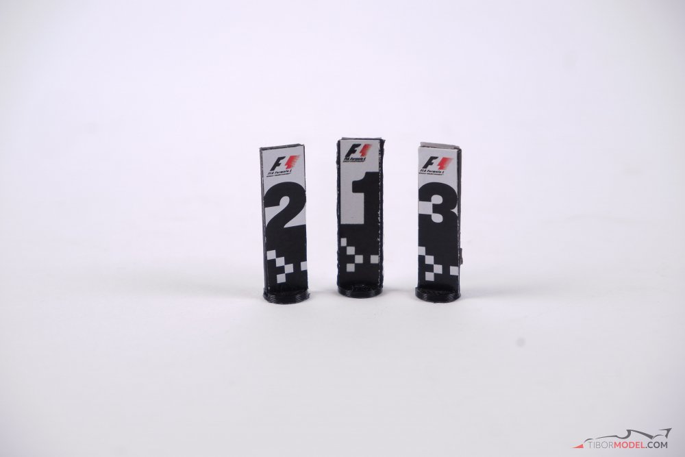 Parc fermé boards: 1st, 2nd and 3rd place finish | Tibormodel.com