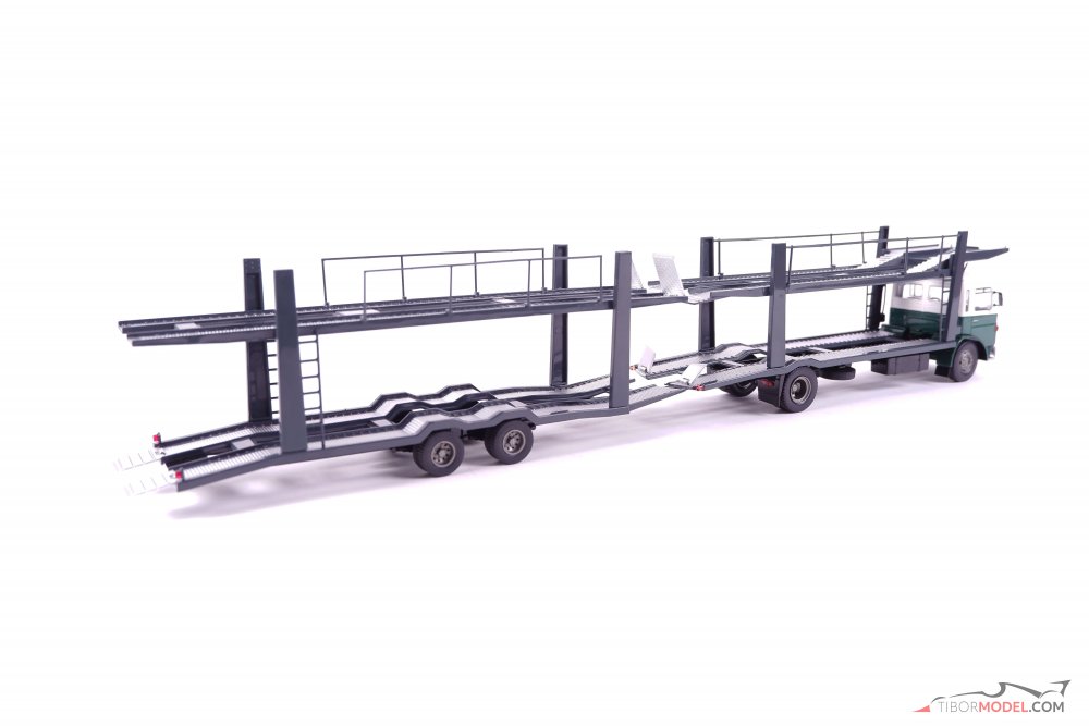 Model truck MAN car transporter with trailer, 1:43 Ixo | Tibormodel.com