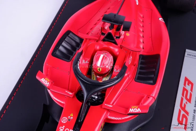 Model car Ferrari SF-23 Leclerc 2023 Bahrain, 1:18 BBR | Tibormodel.com