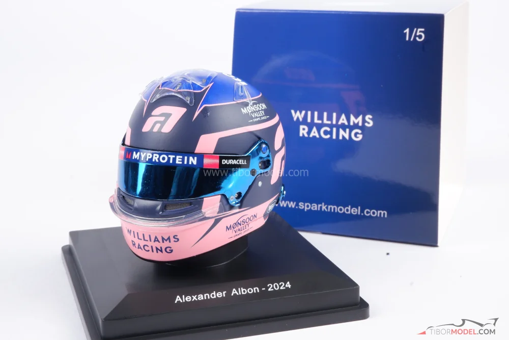 Helmet Alex Albon, 2024, 1:5 Spark | Tibormodel.com