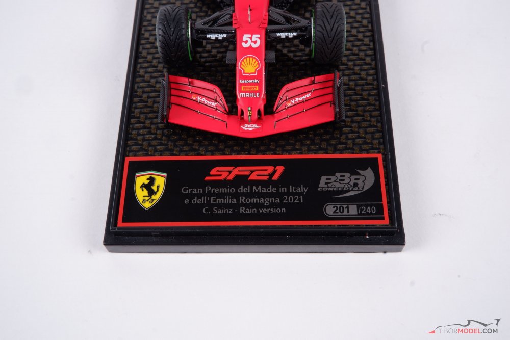 Model car Ferrari SF21 Carlos Sainz 2021, 1:43 BBR | Tibormodel.com