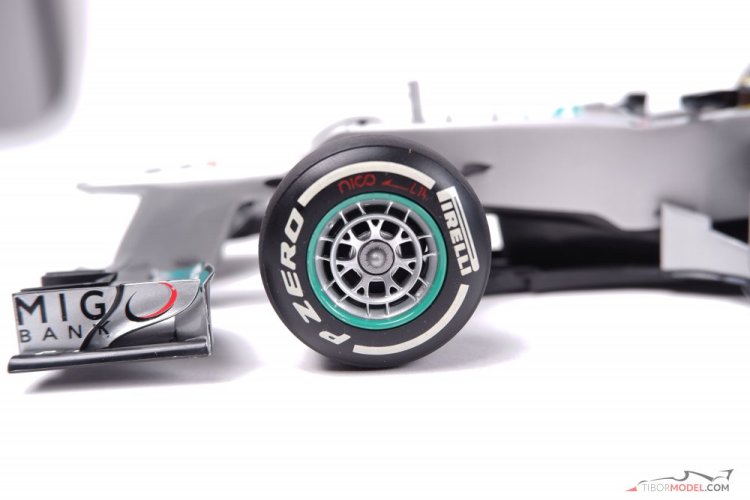 Model car Mercedes W03 Rosberg 2012, 1:18 Minichamps | Tibormodel.com