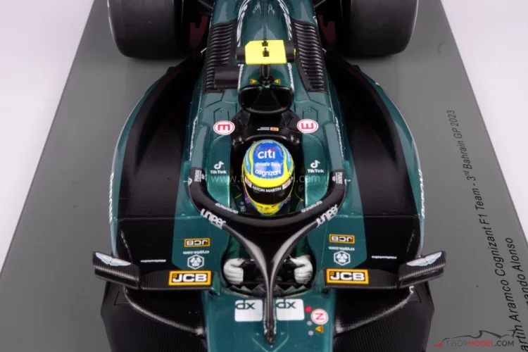Model car Aston Martin AMR23 Alonso, 2023, Spark | Tibormodel.com