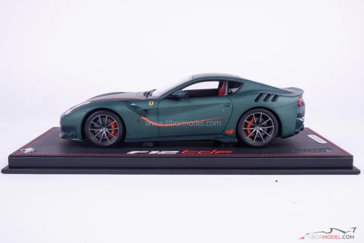 Model car Ferrari F12 TDF matte green, 1:18 BBR | Tibormodel.com