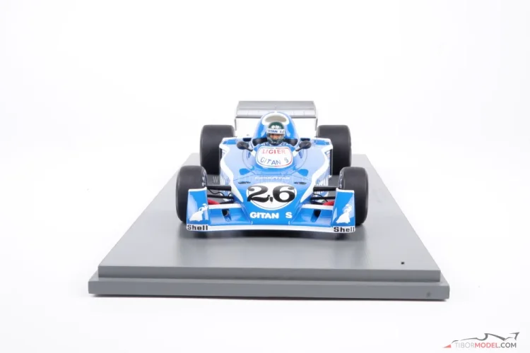 Model car Ligier JS5 Laffite 1976 Zolder, 1:18 Spark | Tibormodel.com