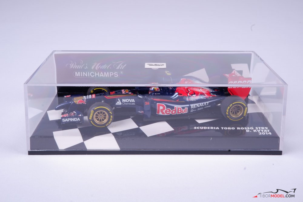 Model car Toro Rosso STR9 Kvyat 2014, 1:43 Minichamps | Tibormodel.com