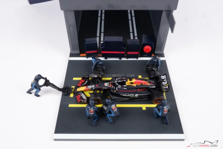 Pit Stop sada Red Bull Verstappen 2024, 1:43 Bburago | Tibormodel.com