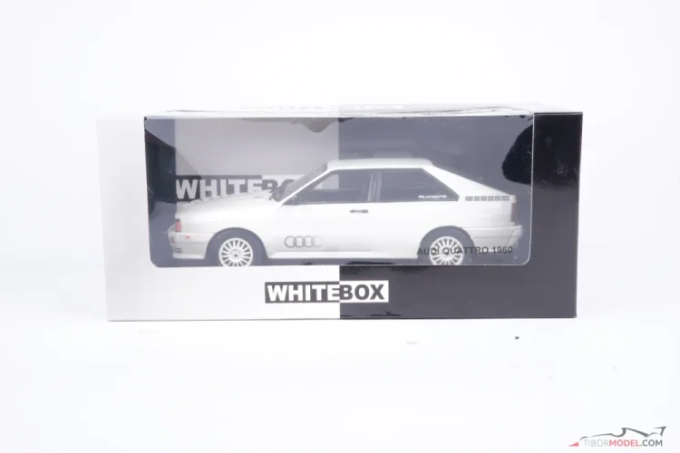Model car Audi Quattro, white, 1:24 Whitebox | Tibormodel.com