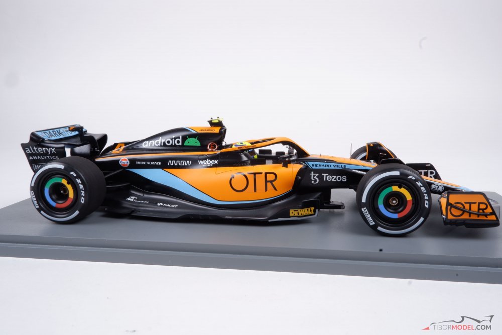 Model car McLaren MCL36 Norris 2022, 1:18 Spark | Tibormodel.com