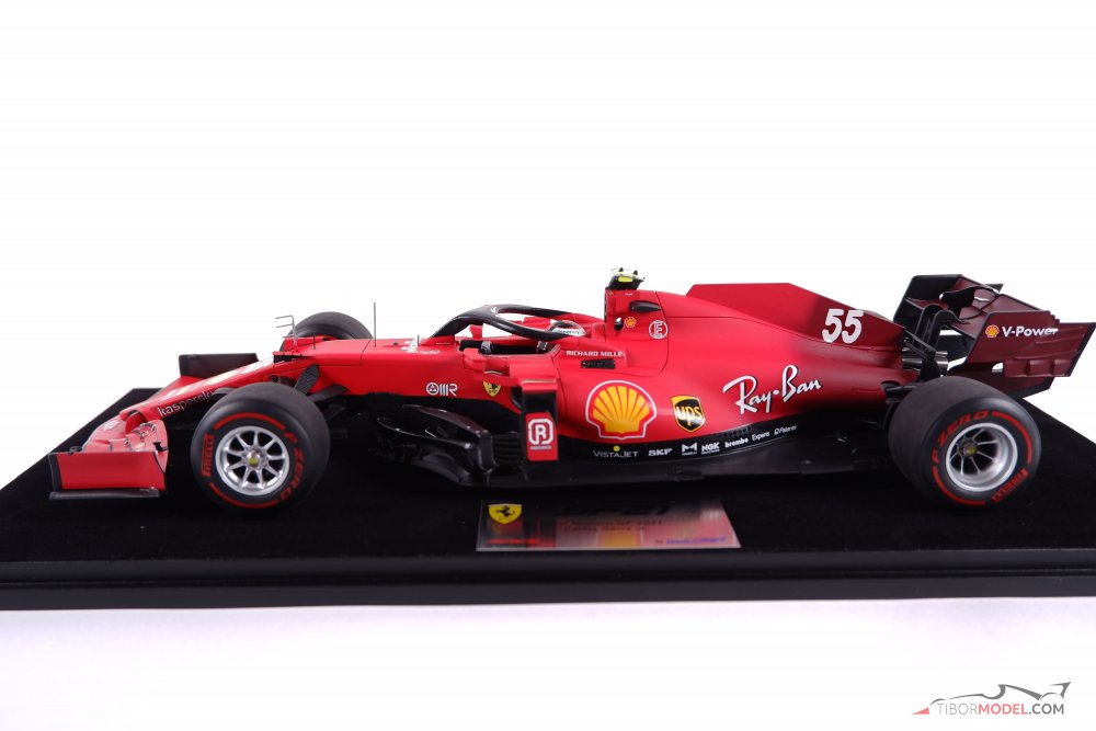 Model car Ferrari SF21 Sainz 2021, 1:18 Looksmart | Tibormodel.com