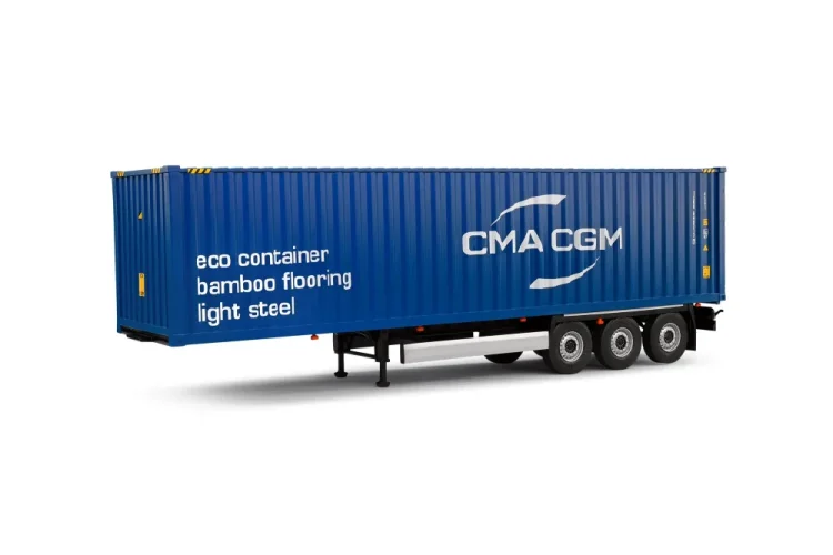 Model trailer CMA CGM container 40 ft, 1:24 Solido | Tibormodel.com