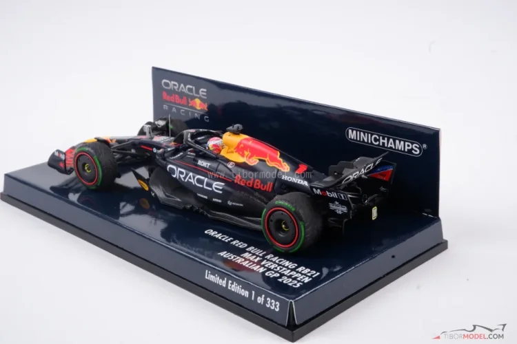 Model car Red Bull RB21 Verstappen Austral, Minichamps | Tibormodel.com