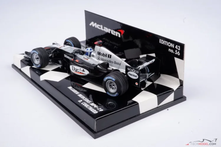 Model car McLaren MP4-19 Coulthard 2004, 1:43 Minichamps | Tibormodel.com
