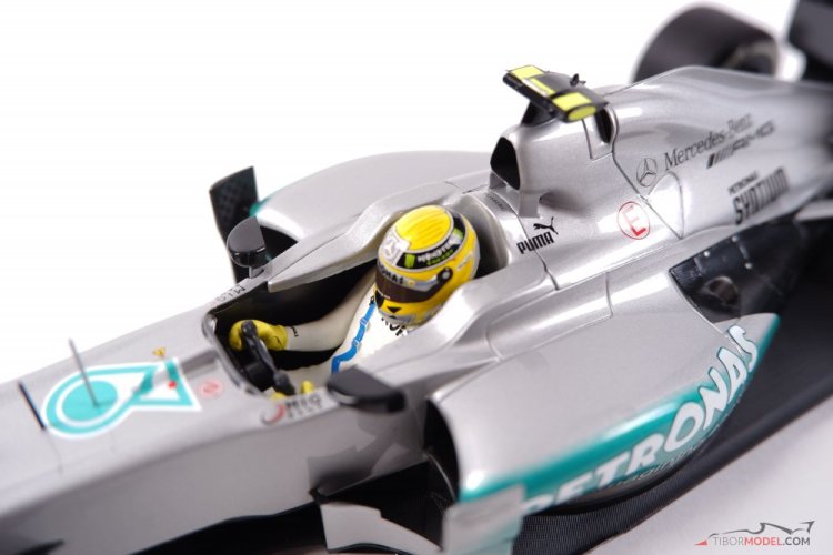 Model car Mercedes W03 Rosberg 2012, 1:18 Minichamps | Tibormodel.com