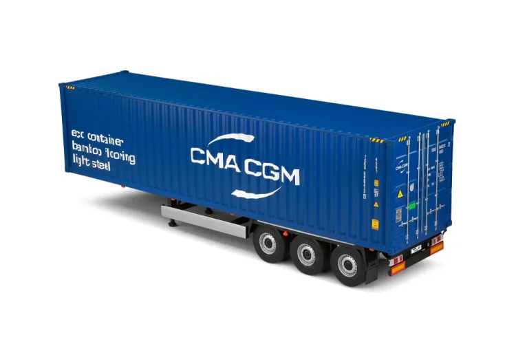 Model trailer CMA CGM container 40 ft, 1:24 Solido | Tibormodel.com