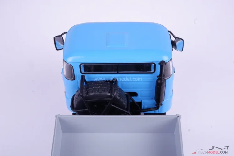 Model truck IFA W50 flatbed, blue, 1:32 scale | Tibormodel.com