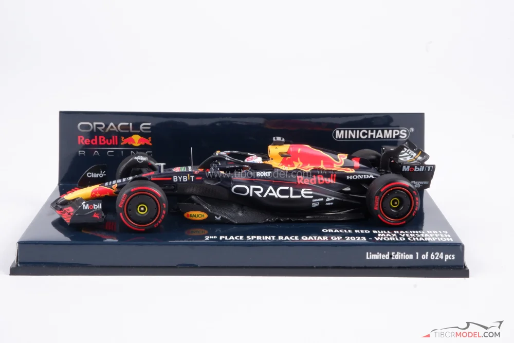 Model car Red Bull RB19 Verstappen 2023 Sprint Qatar | Tibormodel.com
