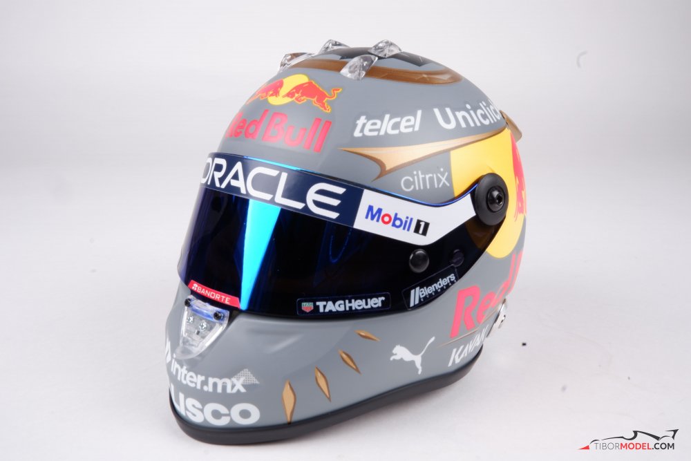Helmet Sergio Perez, Red Bull 2022, 1:2 Schuberth | Tibormodel.com