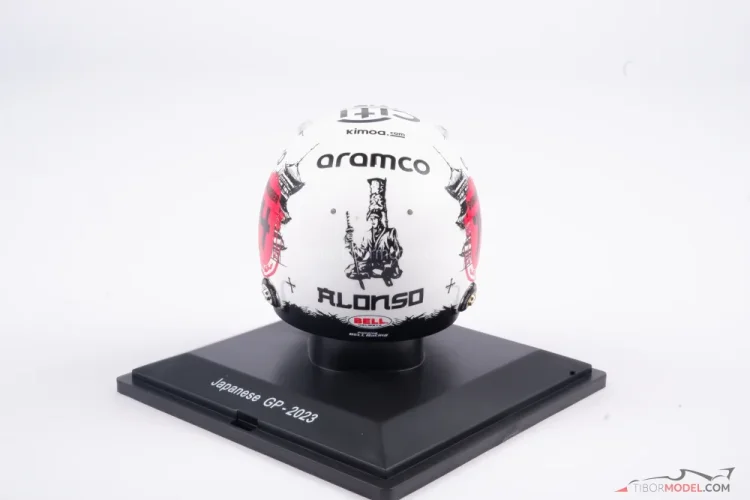 Helmet Fernando Alonso, Japanese GP 2023, 1:5 Spark | Tibormodel.com