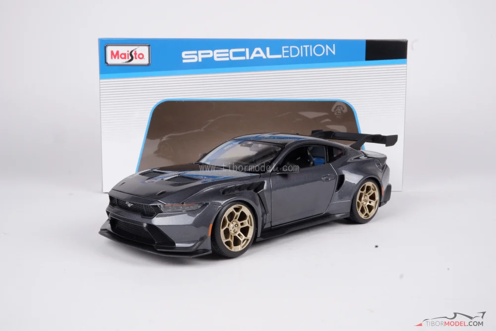 Model car Ford Mustang GTD grey, 1:18 Maisto | Tibormodel.com