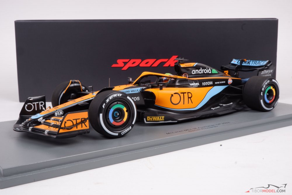 Model car McLaren MCL36 Ricciardo 2022, 1:18 Spark | Tibormodel.com