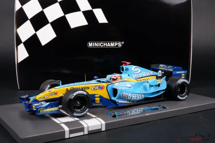 Model car Renault R25 Alonso, Brazilian, Minichamps | Tibormodel.com