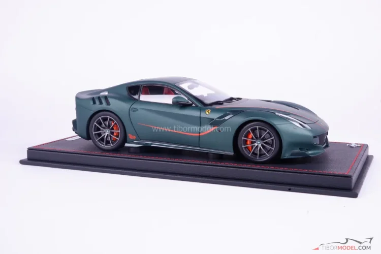 Model car Ferrari F12 TDF matte green, 1:18 BBR | Tibormodel.com