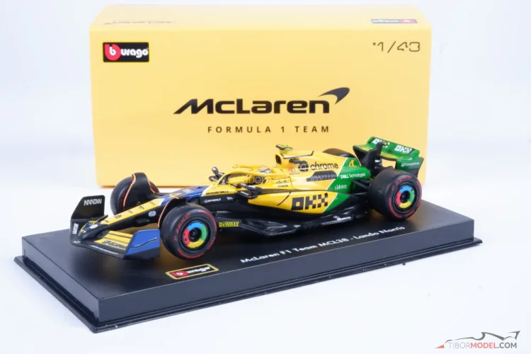 Model car McLaren MCL38 Norris Monaco 2024, 1:43 Bburago | Tibormodel.com