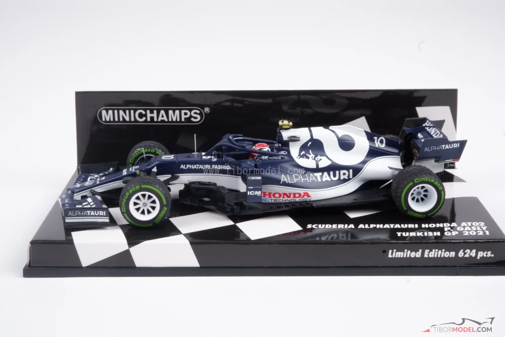 Model AlphaTauri AT02 Gasly Turkish 2021, Minichamps | Tibormodel.com