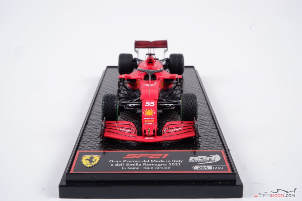 Model car Ferrari SF21 Carlos Sainz 2021, 1:43 BBR | Tibormodel.com