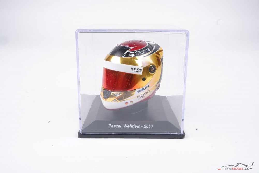 Helmet Pascal Wehrlein 2017 Sauber, 1:5 Spark | Tibormodel.com