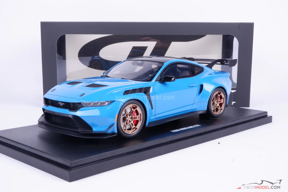 Model car Ford Mustang GTD blue, 1:18 GT Spirit | Tibormodel.com