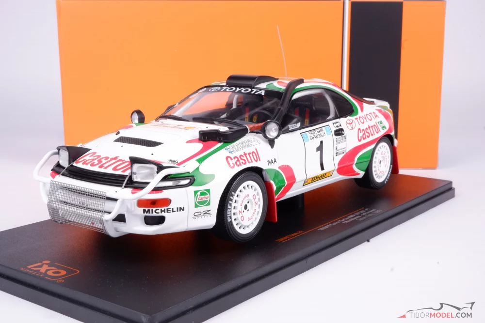 Model car Toyota Celica Rally Kankkunen 1993, 1:18 Ixo | Tibormodel.com