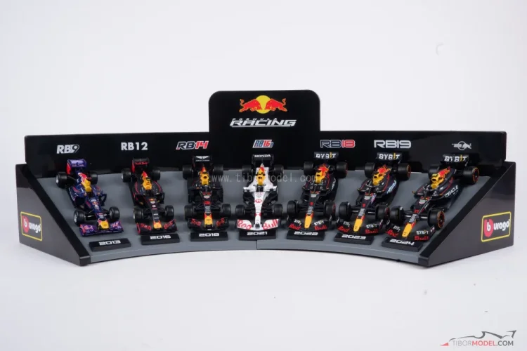 Red Bull F1 dárkové balení 7 monopostu Bburago | Tibormodel.com