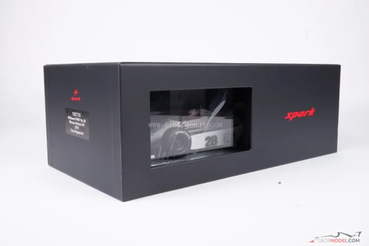 Model car Williams FW07 Regazzoni 1979, 1:18 Spark | Tibormodel.com
