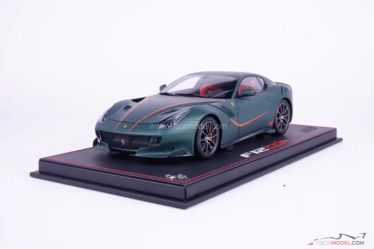 Model car Ferrari F12 TDF matte green, 1:18 BBR | Tibormodel.com