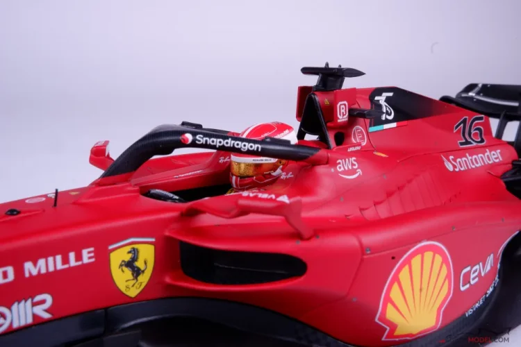 Model car Ferrari F1-75 Leclerc 2022, 1:18 BBR | Tibormodel.com