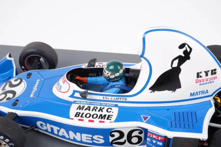 Model car Ligier JS5 Laffite 1976 Long Beach Spark | Tibormodel.com