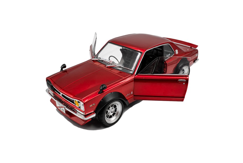 Model car Nissan Skyline 1970 red, 1:18 Solido | Tibormodel.com