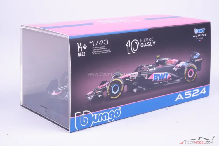 Model Alpine A524 Gasly 2024, 1:43 Bburago | Tibormodel.com
