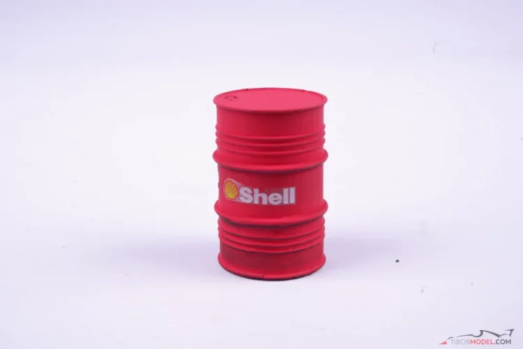 Oil barrel Shell in red livery, 1:18 scale | Tibormodel.com