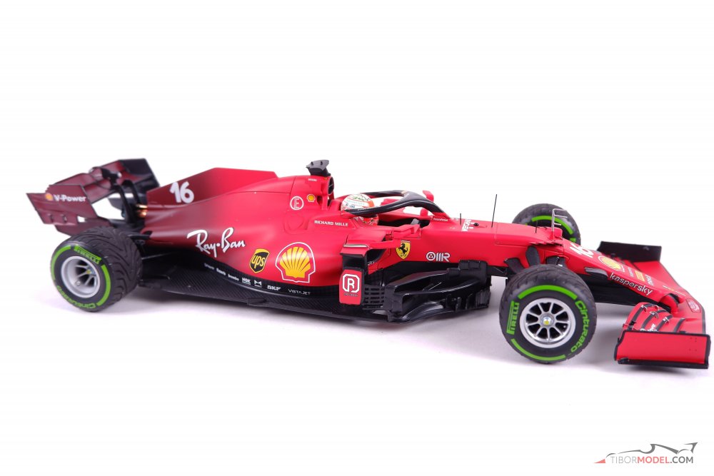 Model car Ferrari SF21 Leclerc 2021, 1:18 BBR | Tibormodel.com