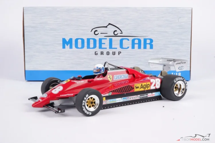 Model car Ferrari 126C2 Pironi 1982, 1:18 MCG | Tibormodel.com