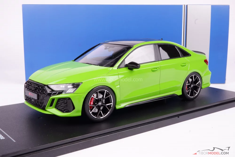Model car Audi RS3 limousine, green, 1:18 MCG | Tibormodel.com