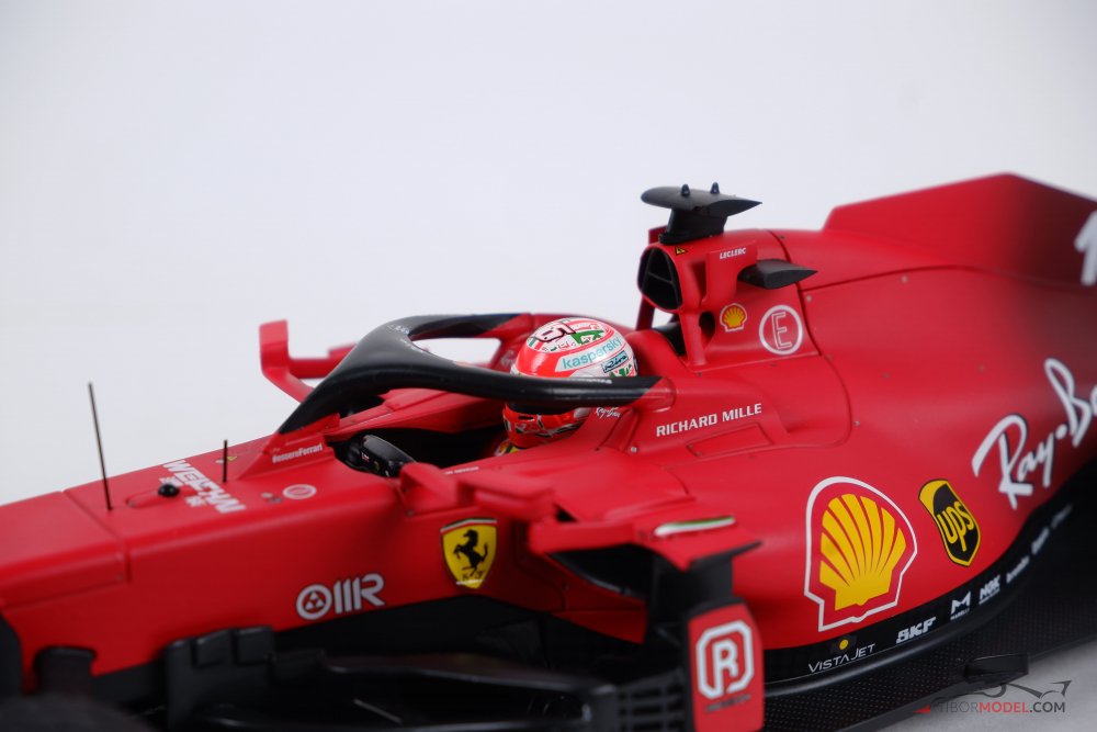 Model car Ferrari SF21 Leclerc 2021, 1:18 BBR | Tibormodel.com