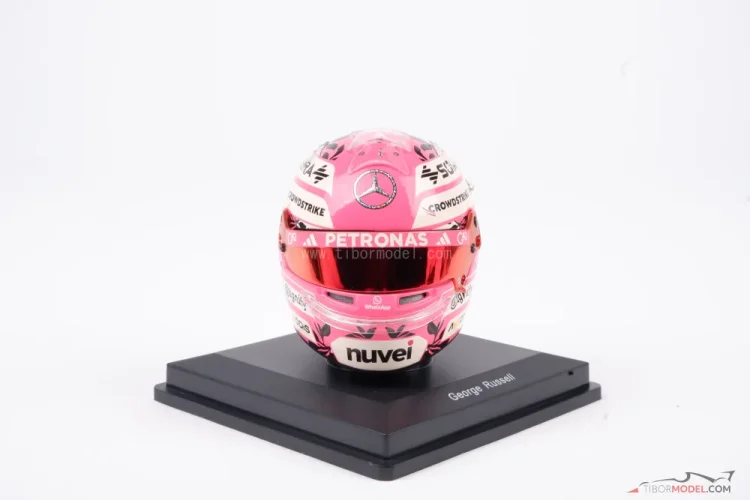 Helmet George Russell Miami 2025 Mercedes, 1:5 Spark | Tibormodel.com