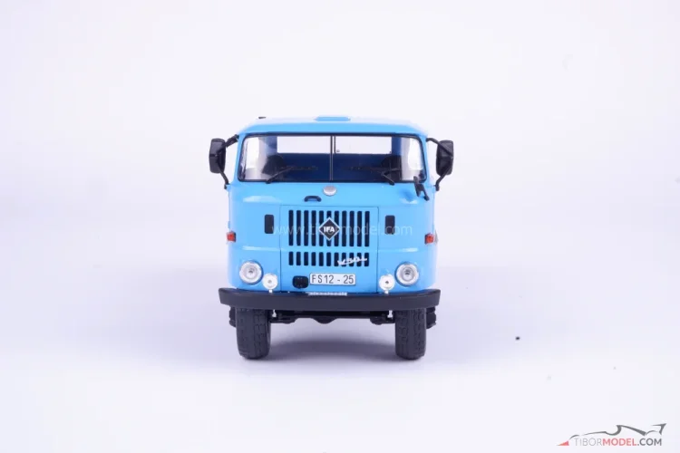 Model truck IFA W50 flatbed, blue, 1:32 scale | Tibormodel.com