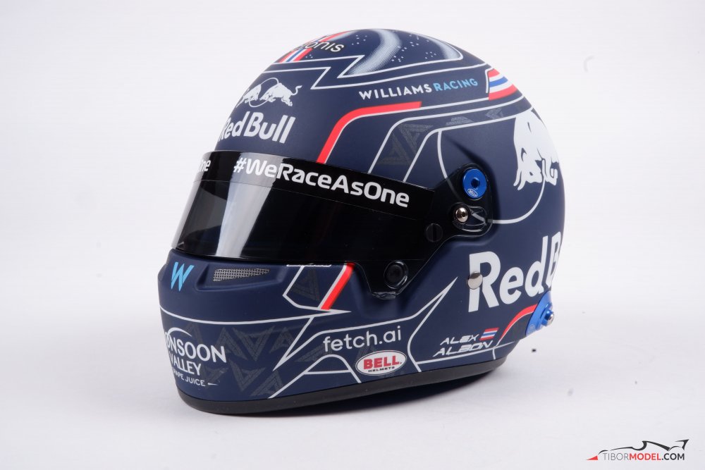 Helmet Alex Albon Williams 2022, 1:2 Bell | Tibormodel.com