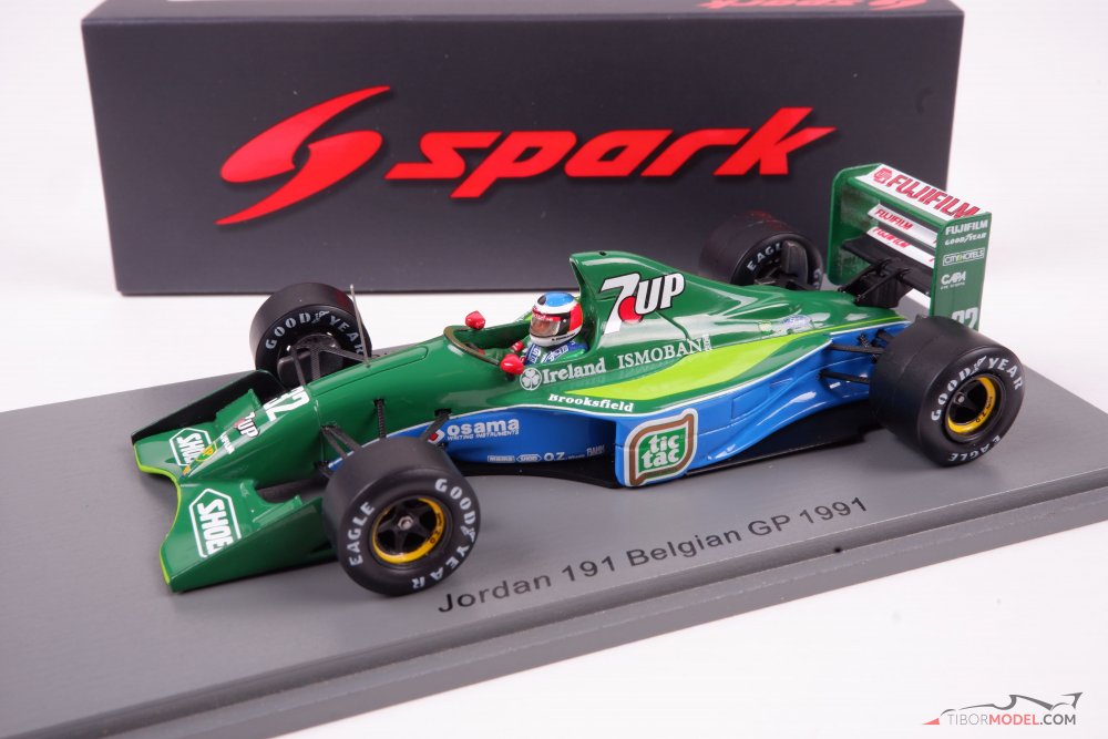 Model car Jordan 191 M. Schumacher 1991, 1:43 Spark | Tibormodel.com